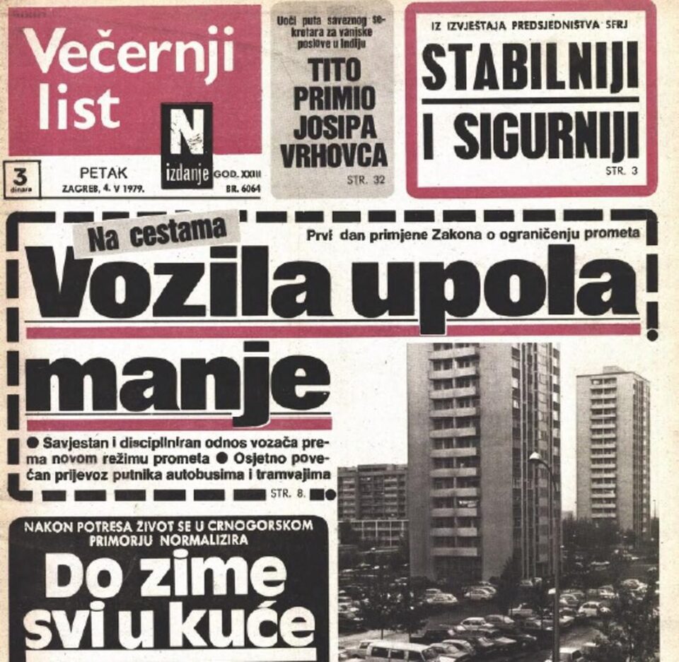 BILA JE TO NOĆNA MORA Jugosloveni su vozili automobile u PAR-NEPAR ...